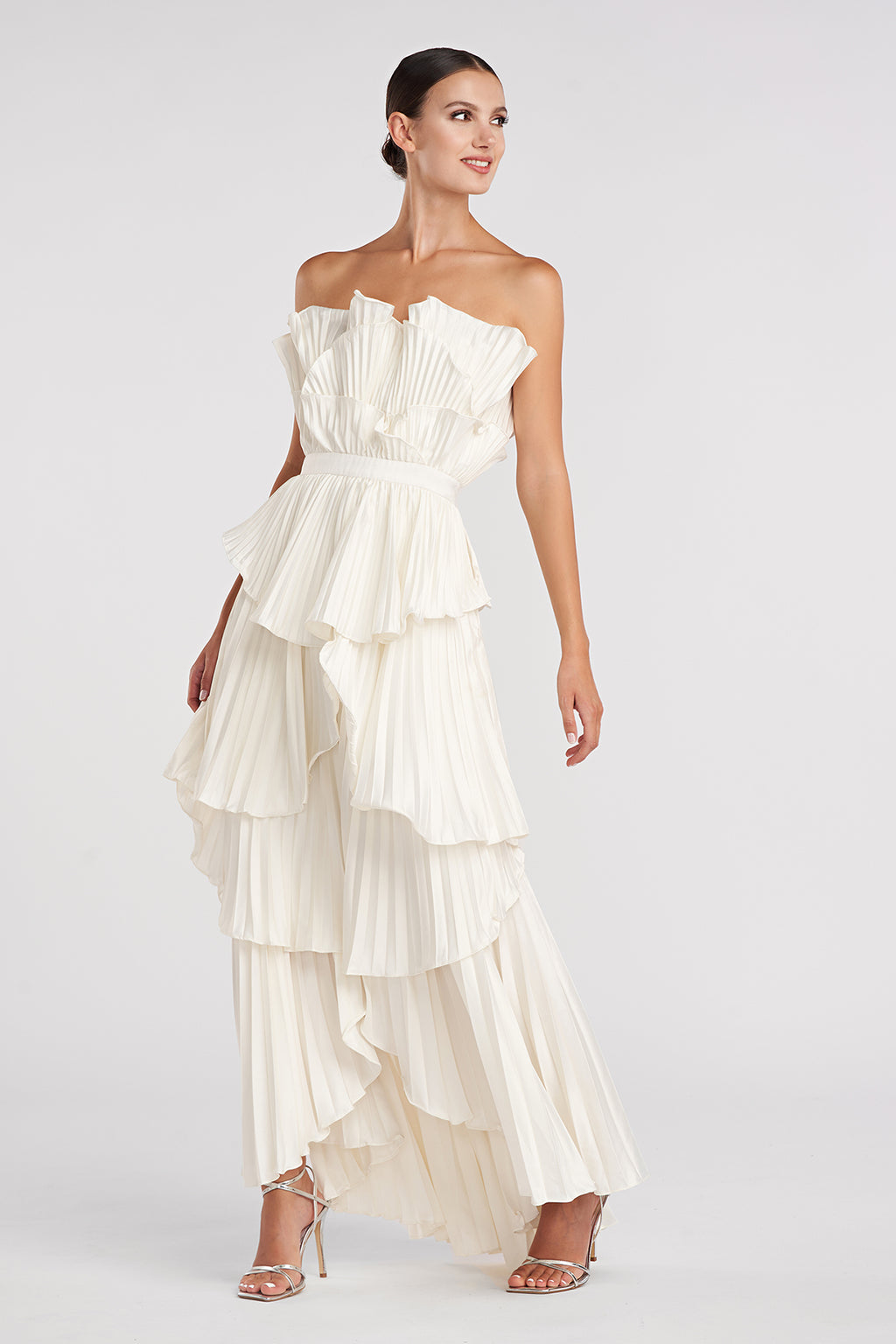 Judah Scallop Pleated Dress – AMUR