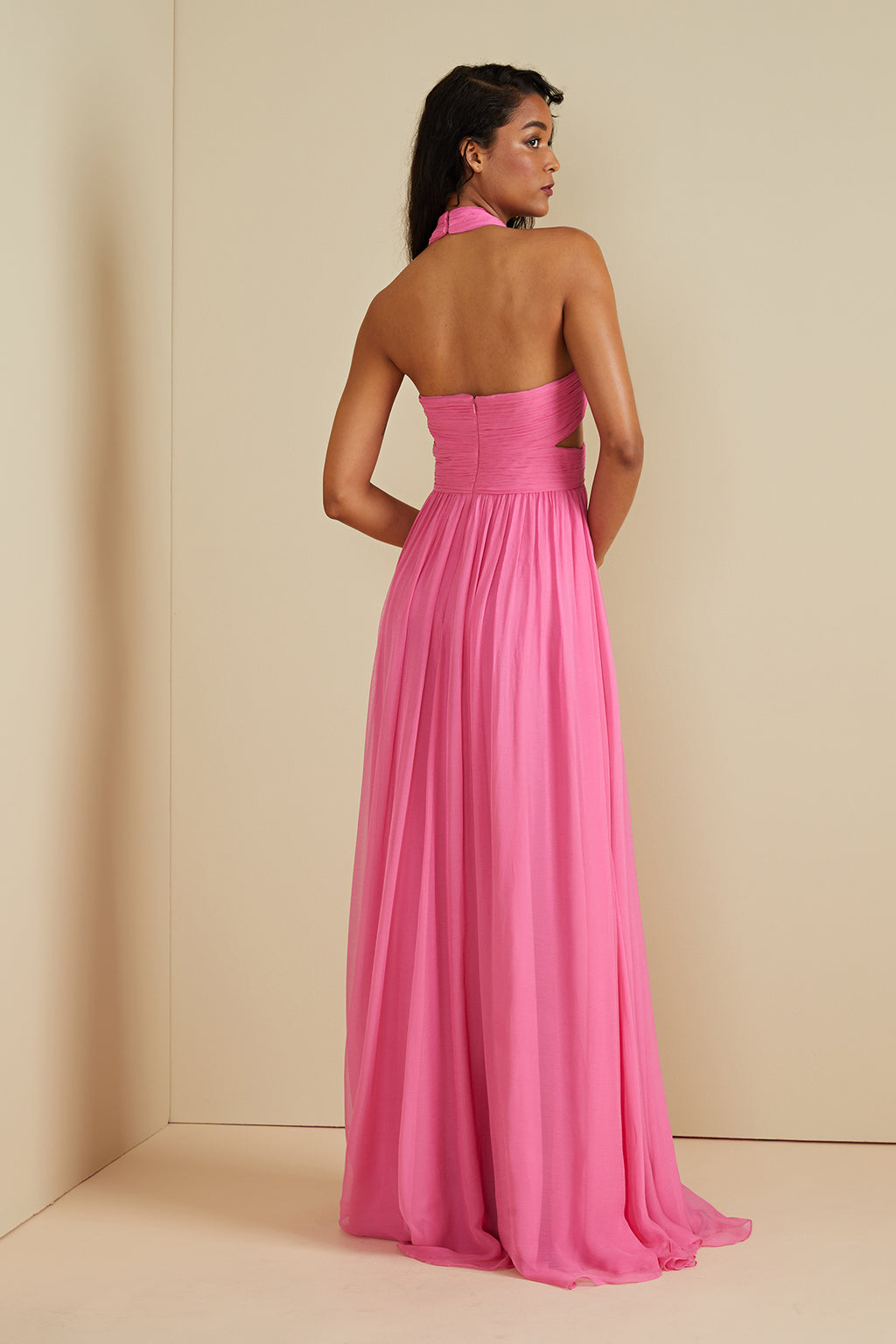 Paula Criss Cross Halter Gown – AMUR